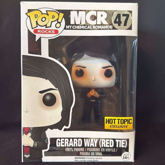 Funko | Toys | Funko Pop Rocks My Chemical Romance Gerard Way Red Tie ...